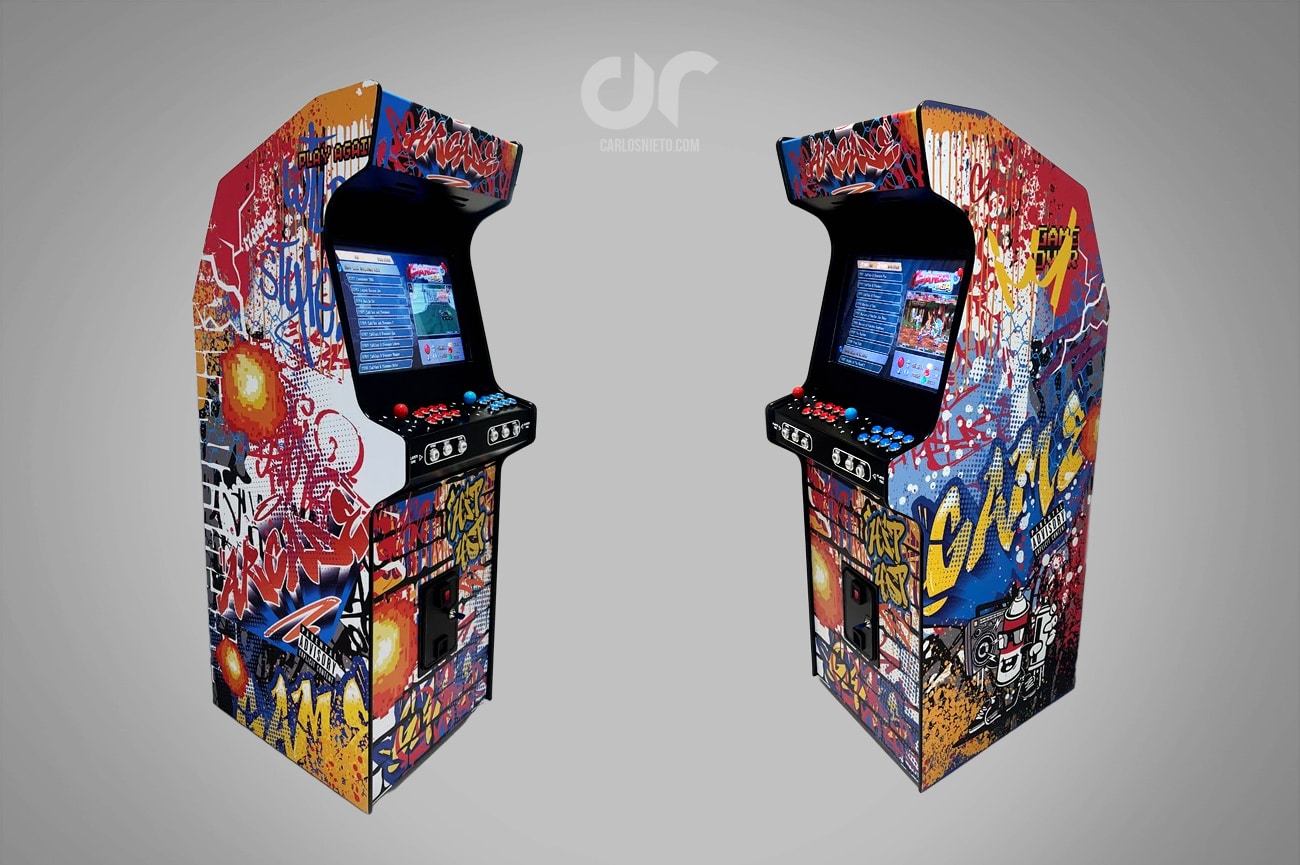 Diseño vinilos estilo graffiti máquina recreativa Arcade – CarlosNieto ...